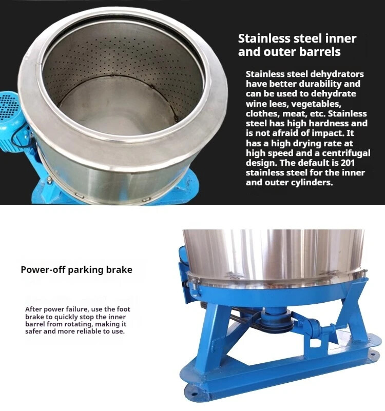 Stainless Steel Dumping Drum Single Dumping Industrial Centrifuge ...