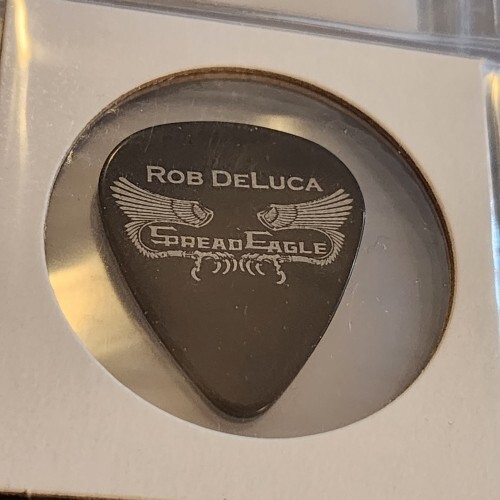 ORIGINAL TOUR GUITAR PICK SPREAD EAGLE ROB DE LUCA UFO BLACK | eBay