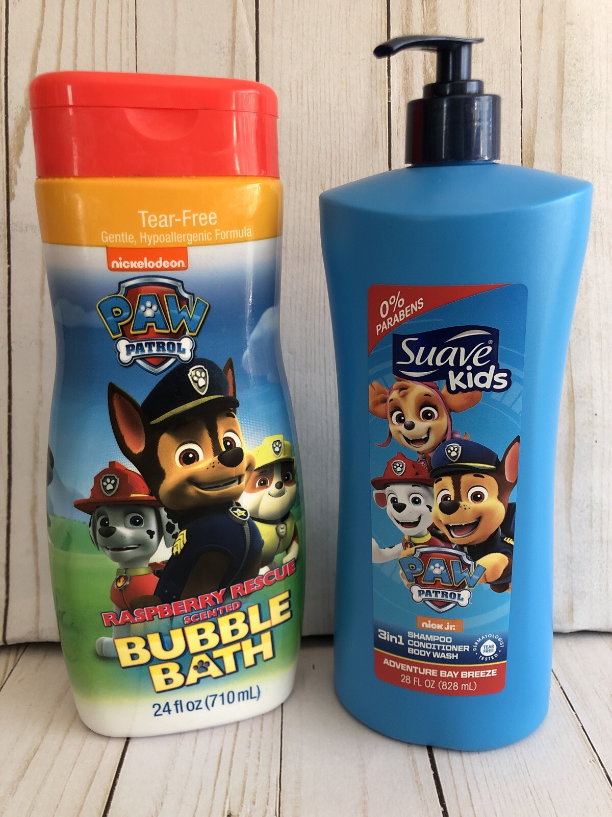 Paw Patrol 24oz Bubble Bath + 28oz Shampoo, Conditioner, Body Wash (3 ...