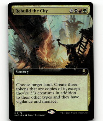 FOIL - MTG Rebuild the City (Extended Art) 178 MOM: The Aftermath Rare ...