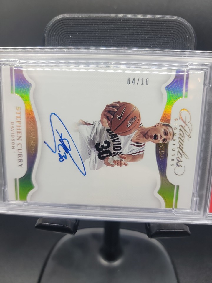 2019 Panini Flawless Signatures Gold On-Card Auto Stephen Curry /10 ...