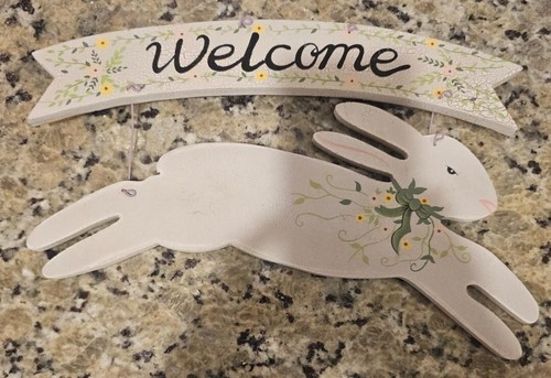 Welcome Bunny Sign | eBay