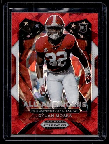 2021 Panini Prizm Draft Picks Dylan Moses Red Ice Prizm All-Americans ...