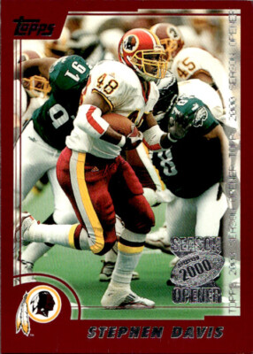 2000 Topps Season Opener Stephen Davis 86 Washington Redskins | eBay