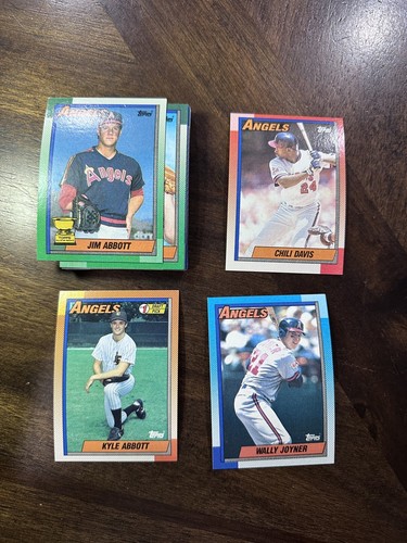 1990 Topps Baseball California Angels Team Set Jim Abbott | eBay