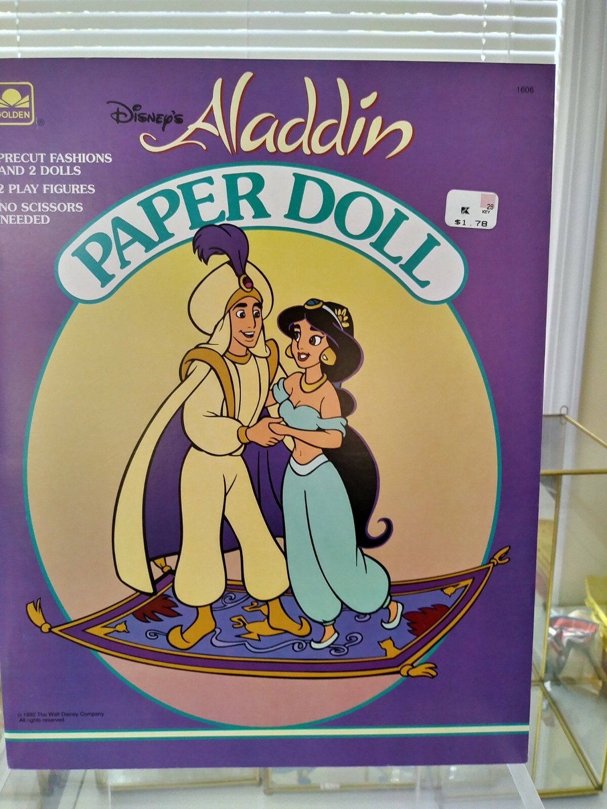 Aladdin Paper Doll 1992 #1606 | eBay