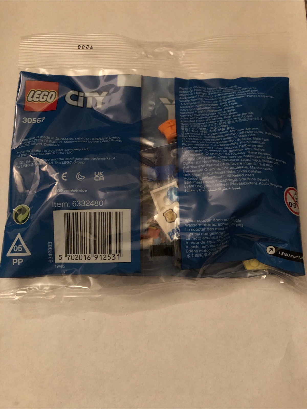 LEGO City 30567 - Police Water Scooter With Minifigure- Brand New In ...