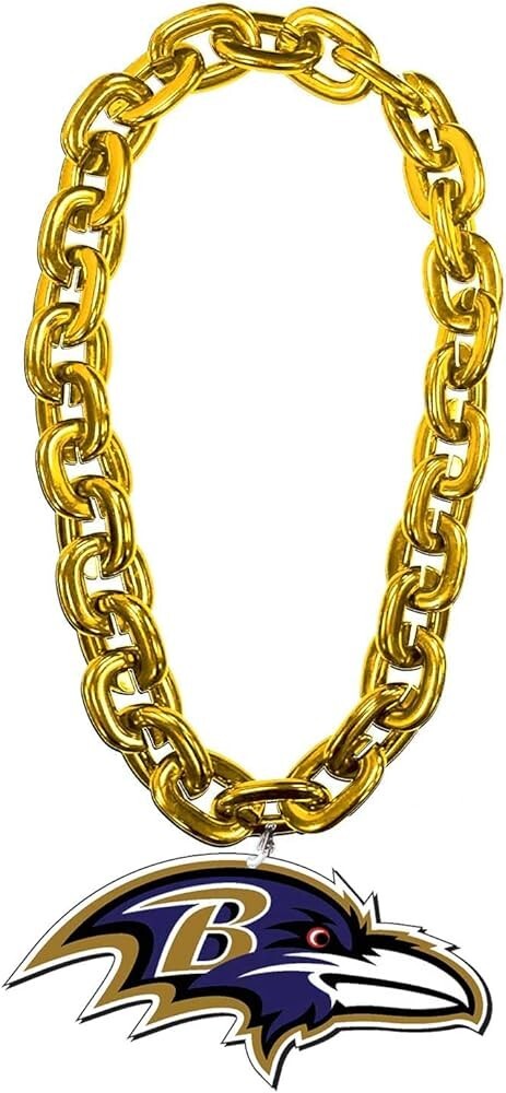 Balimore Ravens Gold Fan Chain By FanFave New In Package | eBay