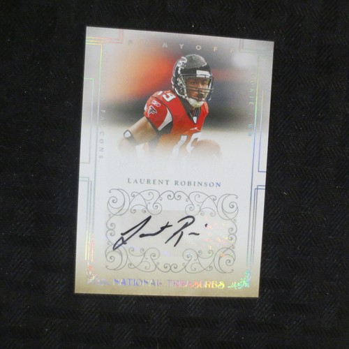 2007 National Treasures Autograph Rookie #166 Laurent Robinson Falcons ...