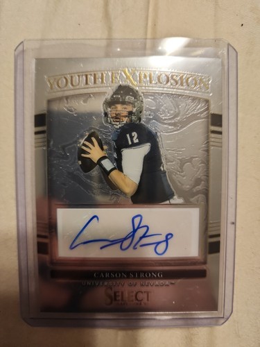 2022 Select Draft Carson Strong Youth Explosion Rookie RC Auto ...