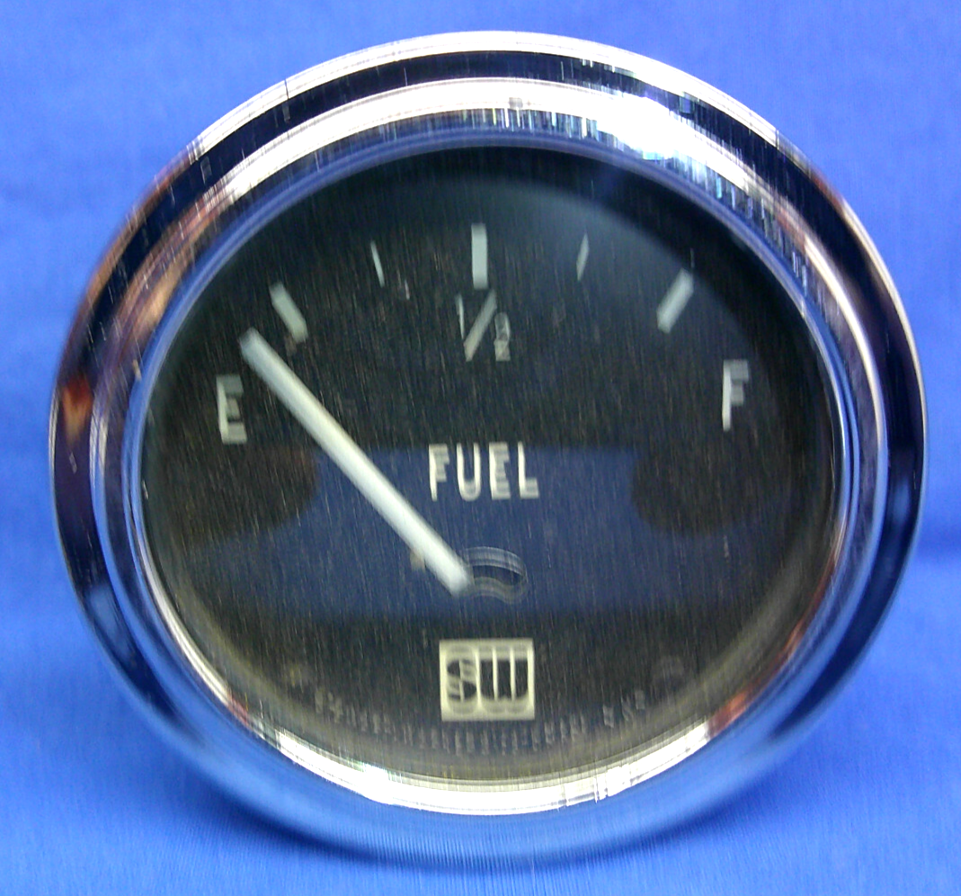 Vintage 1950s Stewart Warner Big Logo Fuel Level Gauge 6 Volt 2-1/16 ...