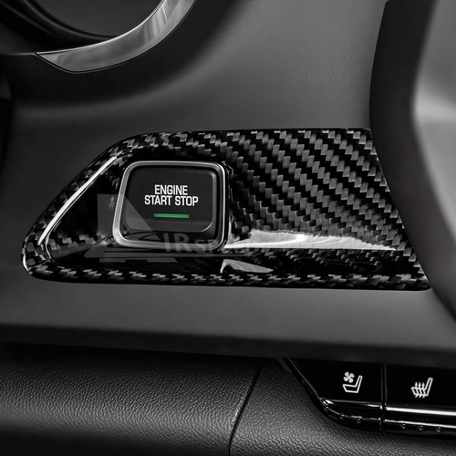 REAL HARD Carbon Fiber Start Stop Button Frame Panel Cover For Camaro ...