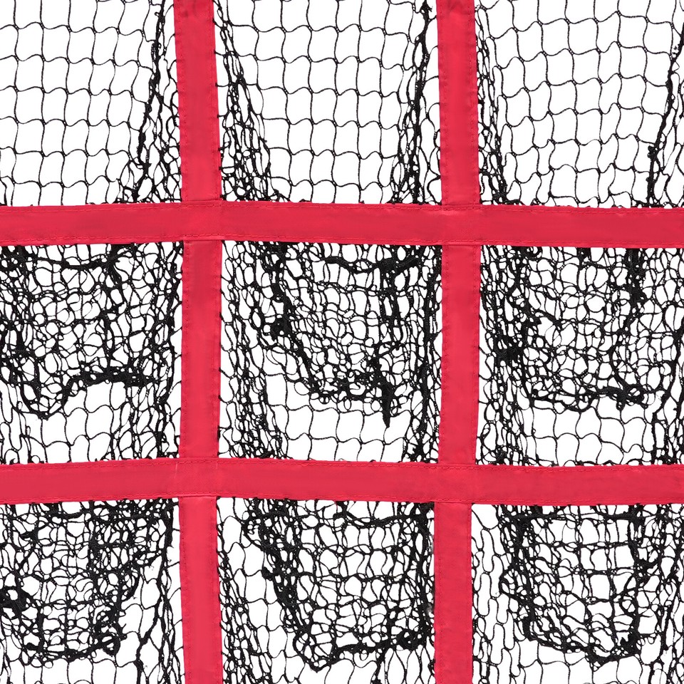 Baseball Pitching Net 9 Hole with Strike Zone, 9 Pockets Pitchers Throw ...
