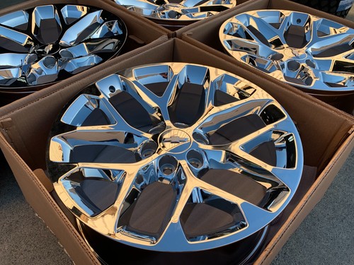 Wheel Rims Alloy 24 Inch Aluminum, Snowflake 6-lug, Chevy GMC Silverado ...