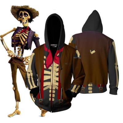 Anime CoCo Hector Rivera Hoodie Cosplay Costume Jumper Hooded Sweater ...