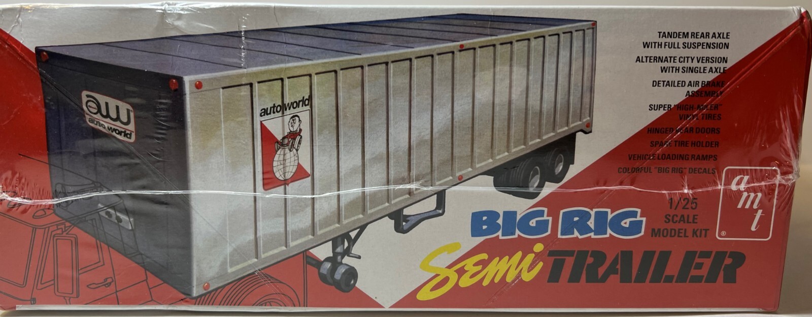 AMT Big Rig Semi Trailer 1/25 1164 Plastic Model Kit Trucking Equipment ...