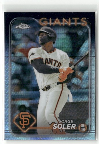 2024 Topps Chrome #223 Jorge Soler Prism Refractors GIANTS | eBay