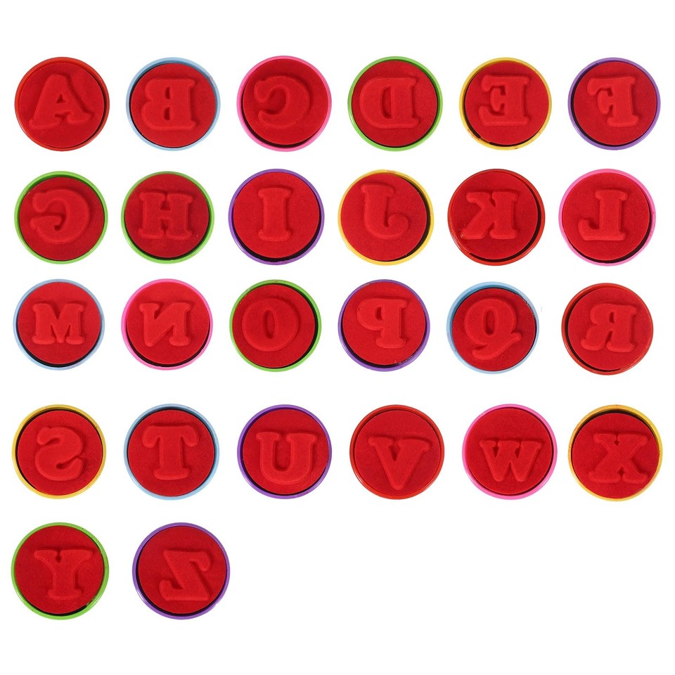 Patikil Self-Inking Letter Stamps, 1 Set Alphabet A To Z Letters ...