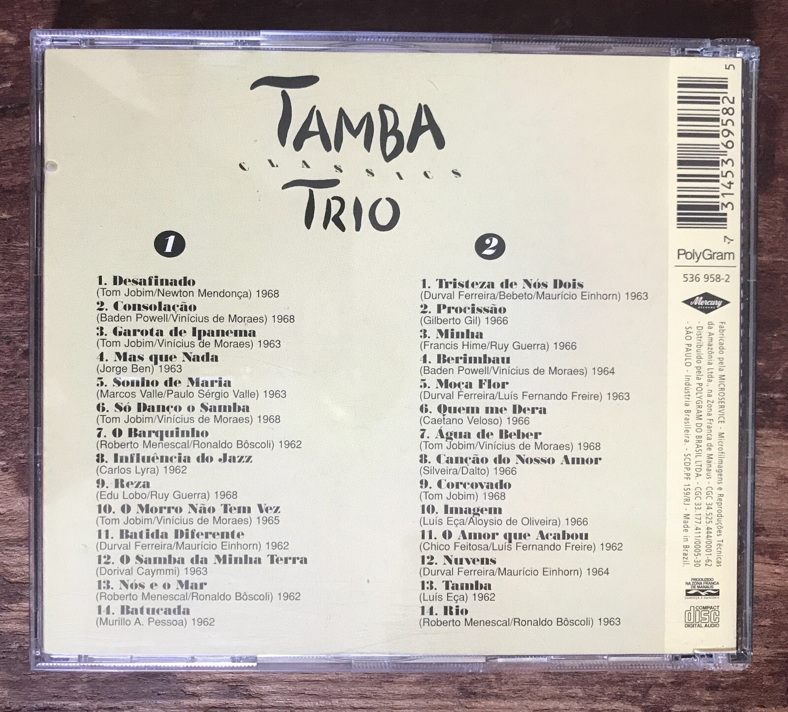 TAMBA TRIO Classics 1962-1968 BRASIL IMPORT Luis Eca Bebeto Helcio ...