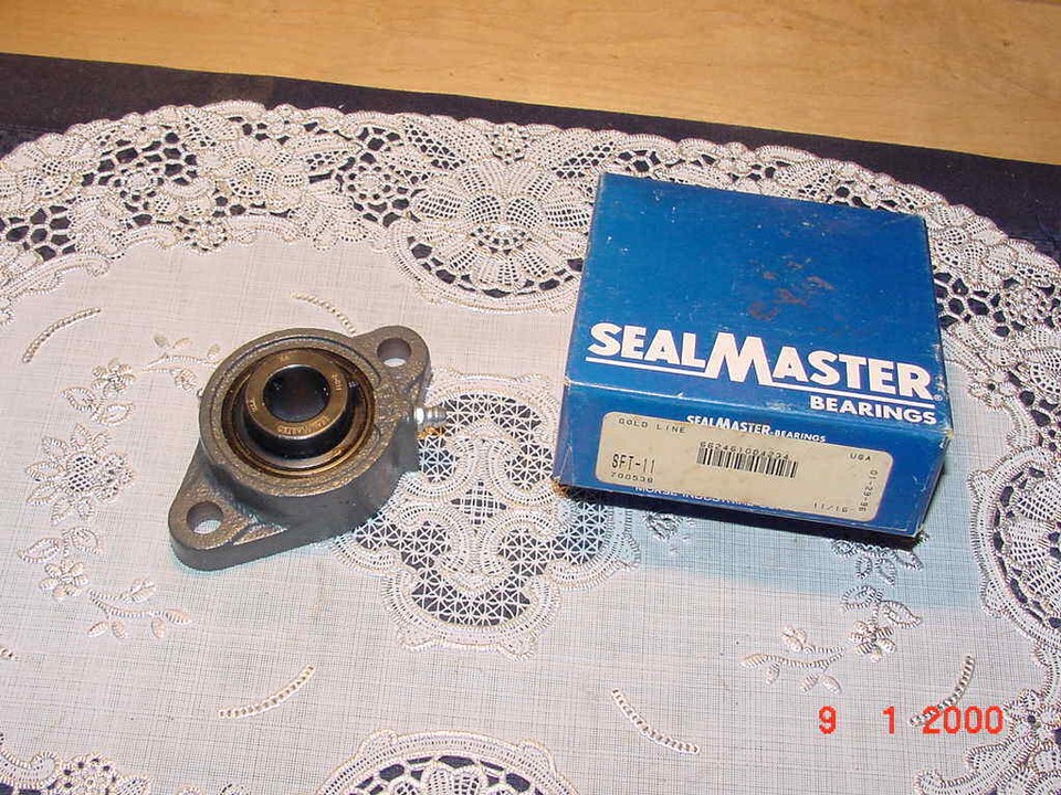 SealMaster SFT-11, 11/16, Gold Line Mounted Cast Iron Two Bolt Flange ...