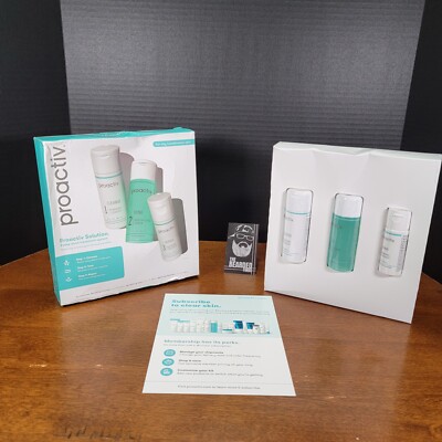 Proactiv 3 Step Acne Treatment 30 Day Complete Acne Skin Care Kit New ...