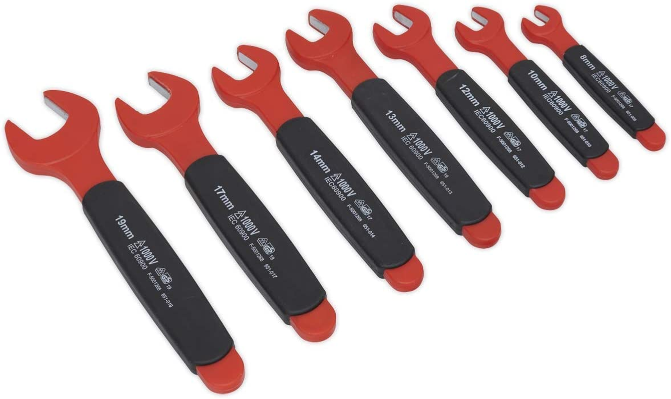 Insulated Open End Spanner Set 1000V 18 Piece Metric Wrench Kit 7Mm ...