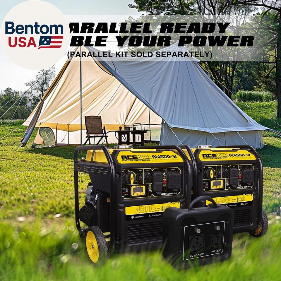 4500 Watt Gas Powered Generator, Inverter Portable Generator 223Cc for ...