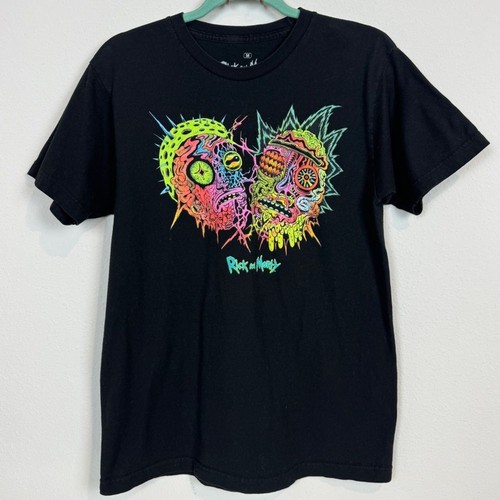 Rick & Morty Adult Swim Cartoon Network Neon Short Sleeve T-shirt M | eBay