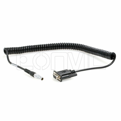Coiled Data Collector Cable 5 Pin RS232 DB9 for Leica Total Station to ...