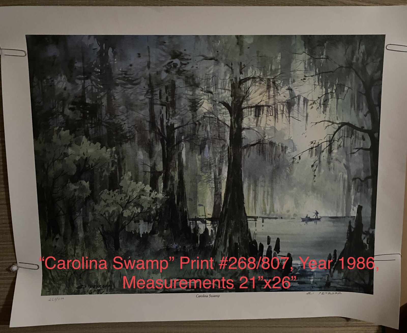 LOT Five Hand Signed & Numbered *Ltd Ed* Vintage Gil Petroff Lithograph ...