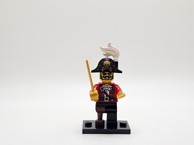LEGO minifigure Pirate Captain col08-15 CMF Series 8 peg leg sword hook ...