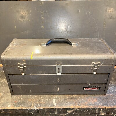 Vintage Craftsman 2-Drawer Tool Box #65334 Crown Logo 1976 MADE IN USA ...