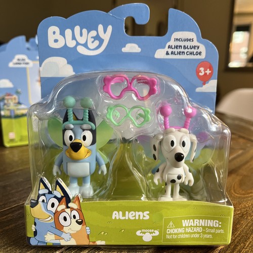 Bluey ALIENS Chloe 2-Pack Figurines Brand New 2023 Moose | eBay