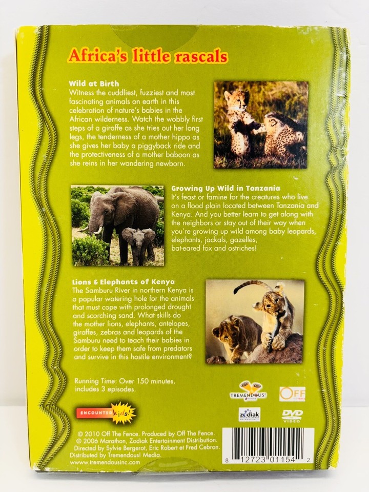 Africa's Little Rascals For Kids: Meet Africa's Animal Babies (3-Disc ...