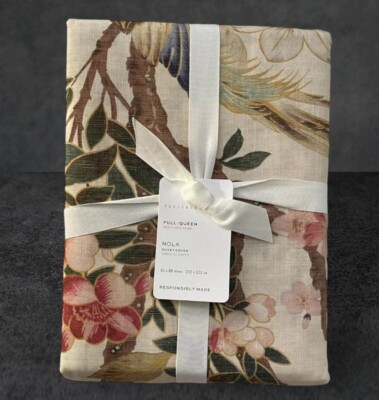 NEW Pottery Barn NOLA SONGBIRD Duvet Cover Full/Queen Multicolor | eBay