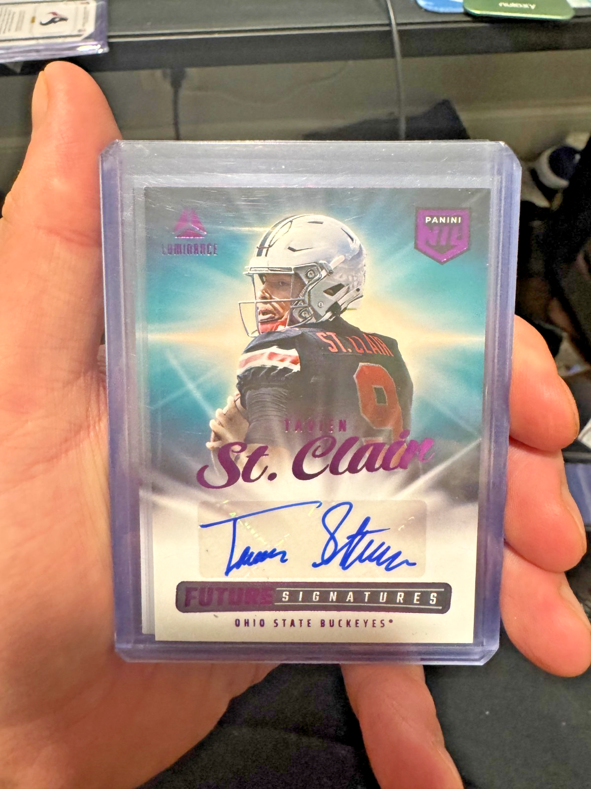 2025 Panini Luminance - Future Signatures Nil Tavien St. Clair #NIL-TSR ...