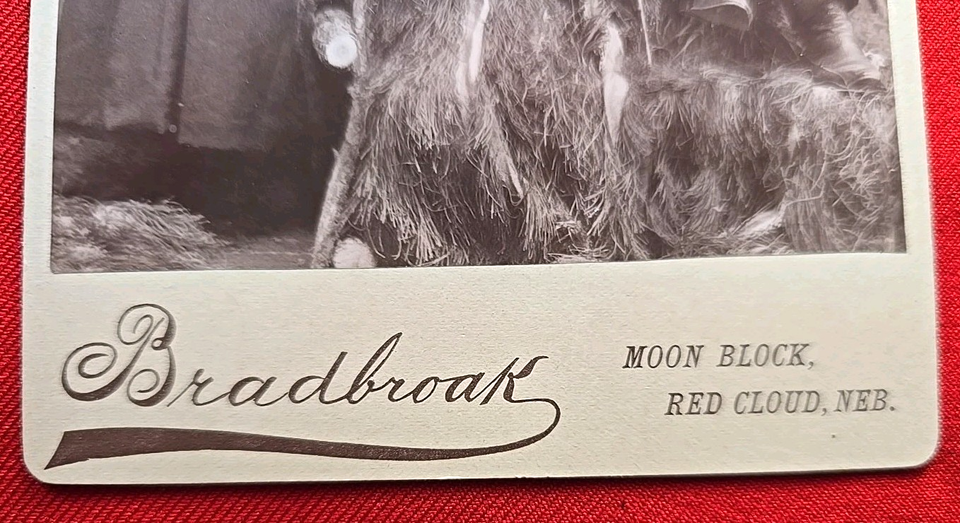 1890s Red Cloud, Nebraska Cabinet Card Photo of Young Couple ...