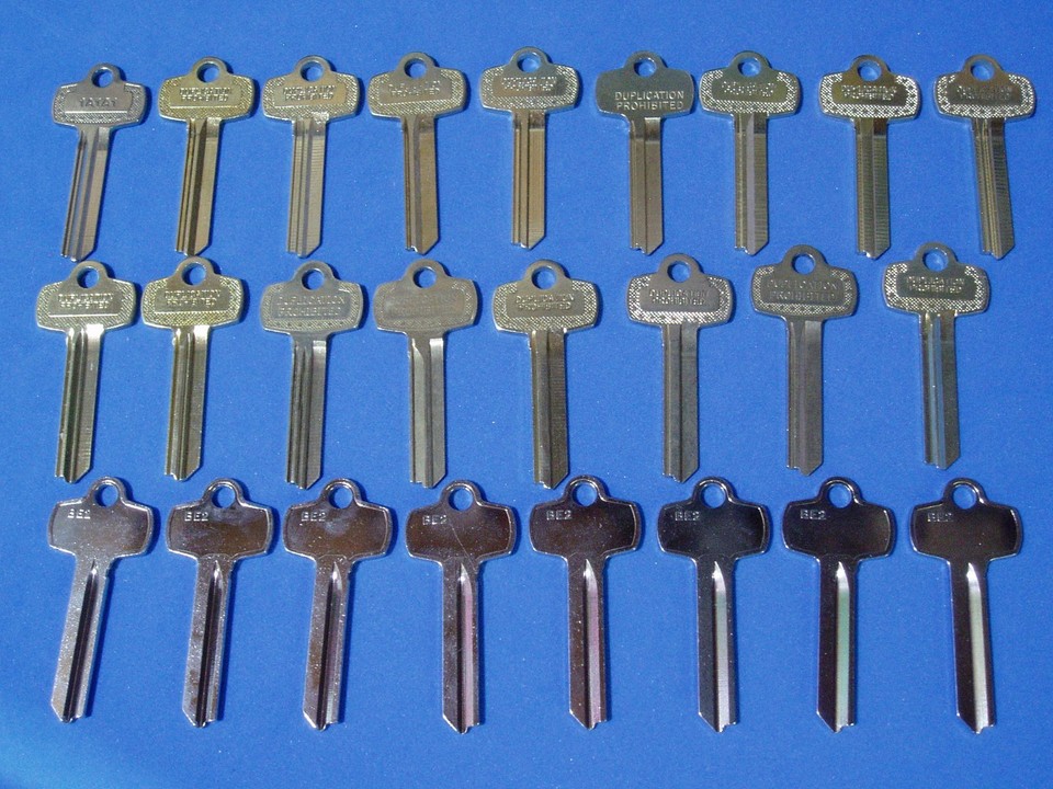 TWENTY FIVE PIECE KEY BLANK ASSORTMENT FITS BEST | eBay