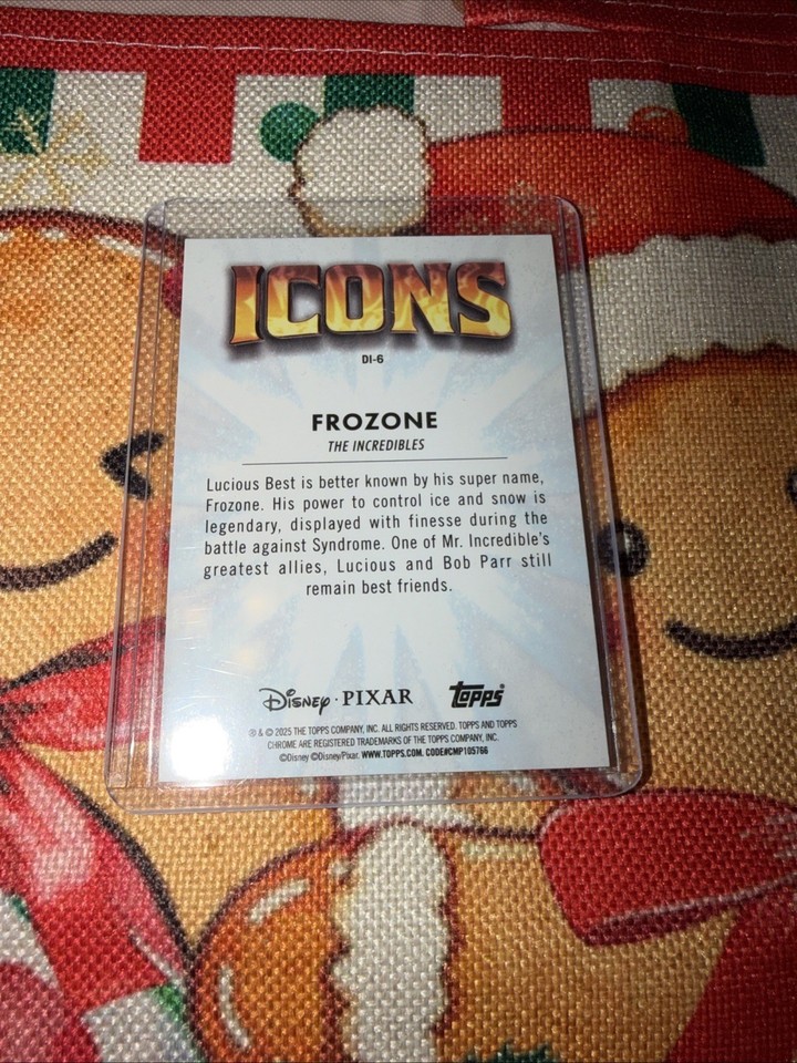 2025 Topps Chrome Disney Icons Insert #DI-6 Frozone The Incredibles ...