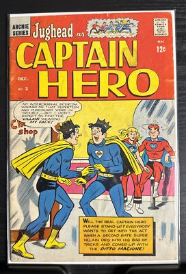 Jughead as Captain Hero #2 Archie Comics 1966 VF+ | eBay