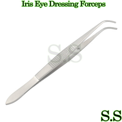 IRIS EYE DRESSING FORCEPS 4" FULL CURVED SURGICAL INSTRUMENTS | eBay
