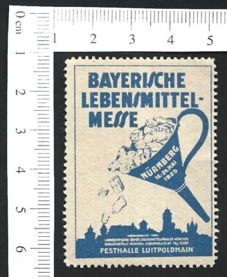 Germany Bavarian Foods Fair, Nurnberg poster stamp MH | eBay