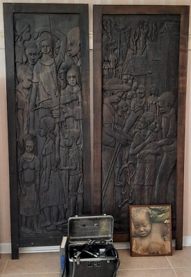 Haiti Smallpox Vaccine Artifacts Carved Art Roger Francois Art Dr ...