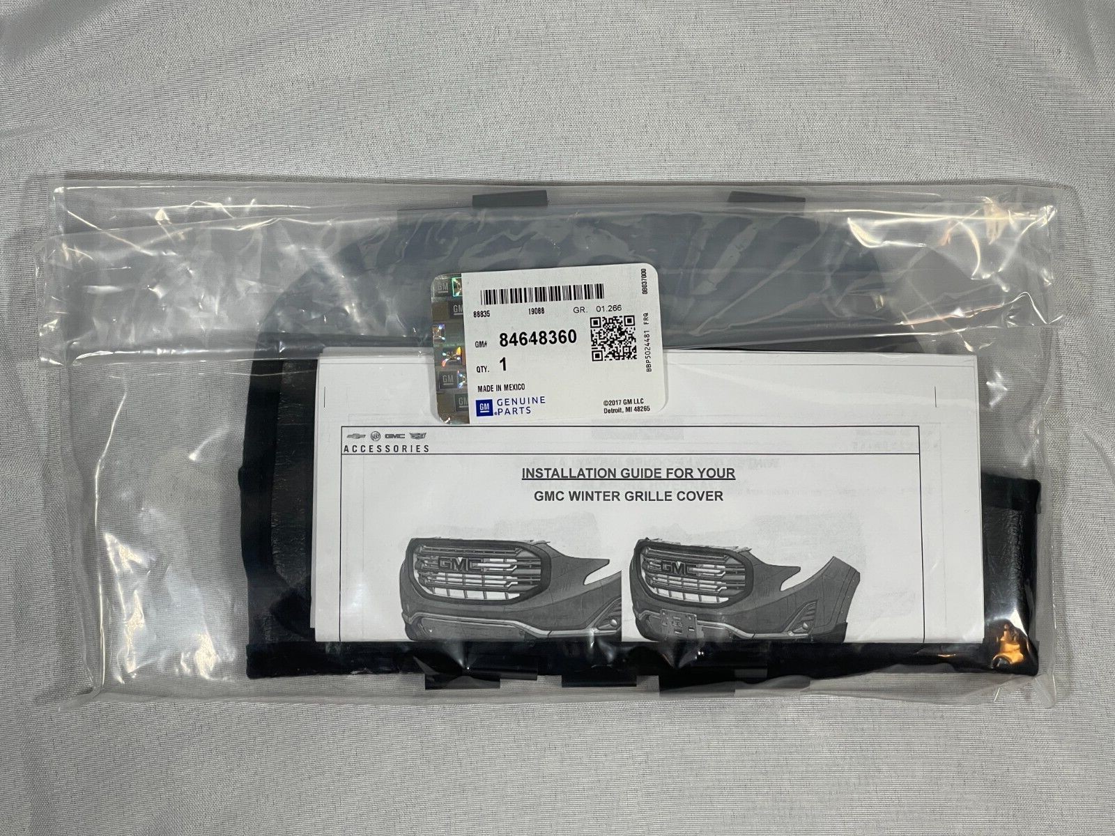 Genuine+GMC+Winter+Grille+Cover+Part+%23+84648360+For+2019+2020+2021 ...