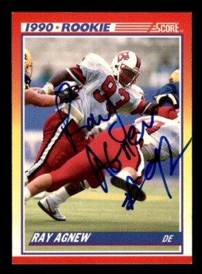 1990 Score Football #293 Ray Agnew Signed Autograph (no COA) | eBay