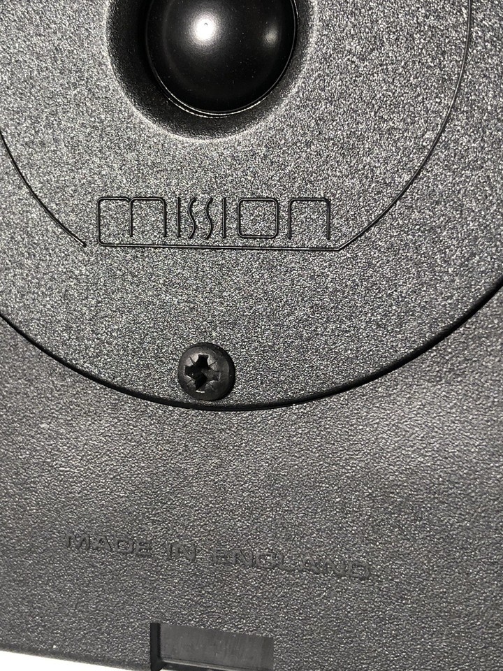 Vintage Mission 760 2-Way Speakers Pair Black Monitors with Grills Made ...