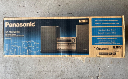 Panasonic Mini-component CD Stereo system SC-PM250-S Silver USB Memory ...
