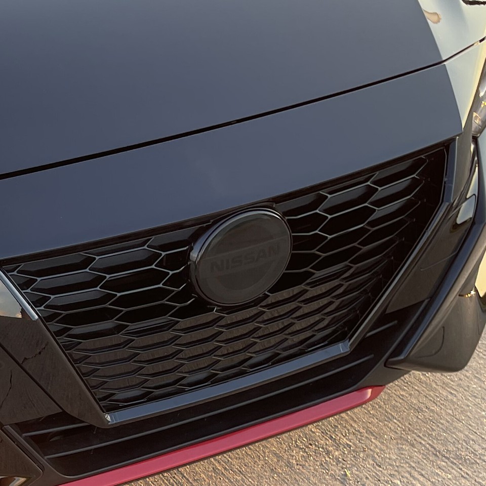 FOR 20-25 Nissan Sentra Front Emblem SMOKE Precut Vinyl Tint Overlays ...