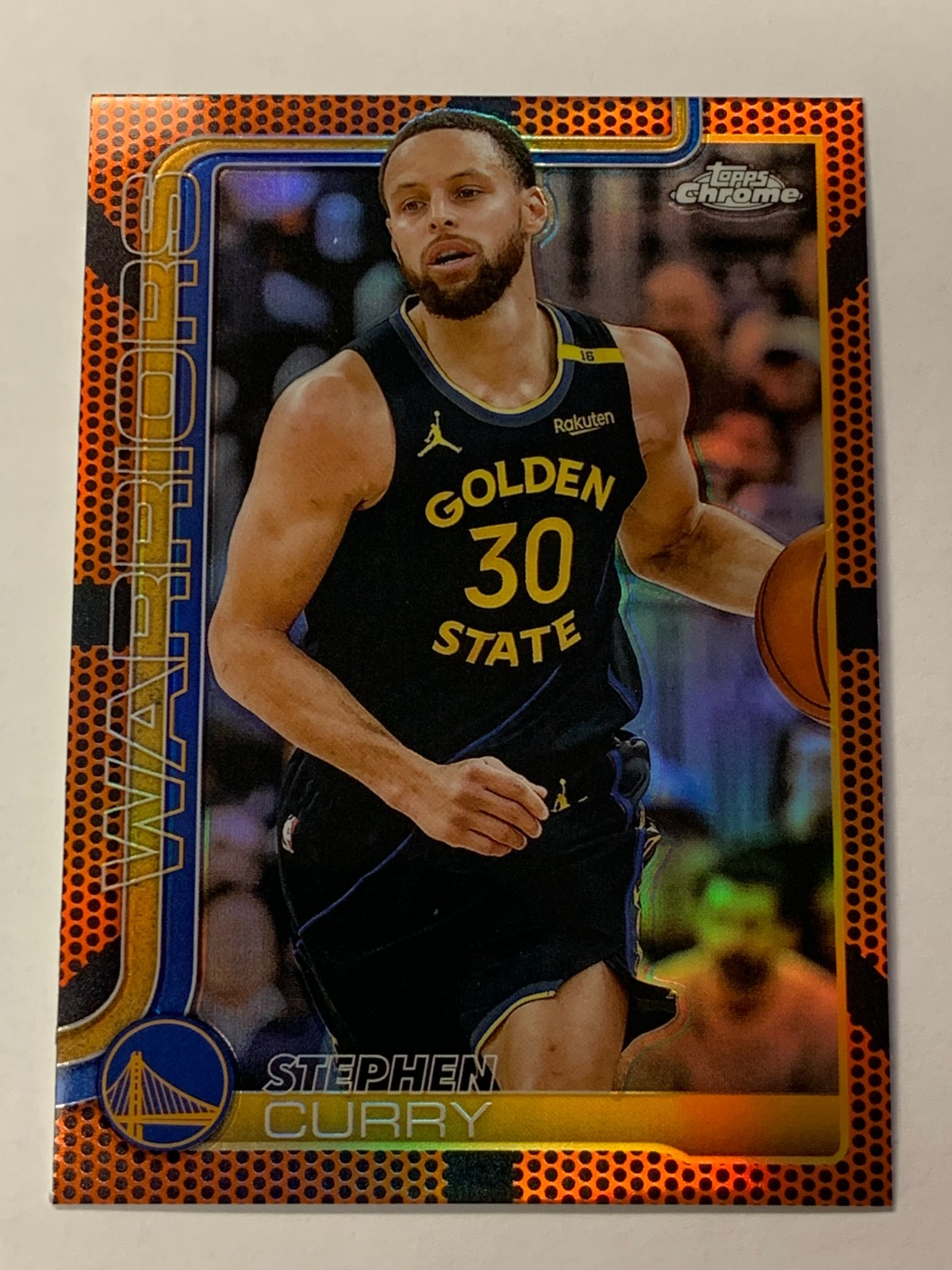 2025-26 Topps Chrome Stephen Curry Orange Basketball Border SP 201 ...