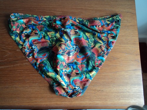 Vintage Kiniki Skimpy Tanga swim brief L Multicoloured | eBay UK